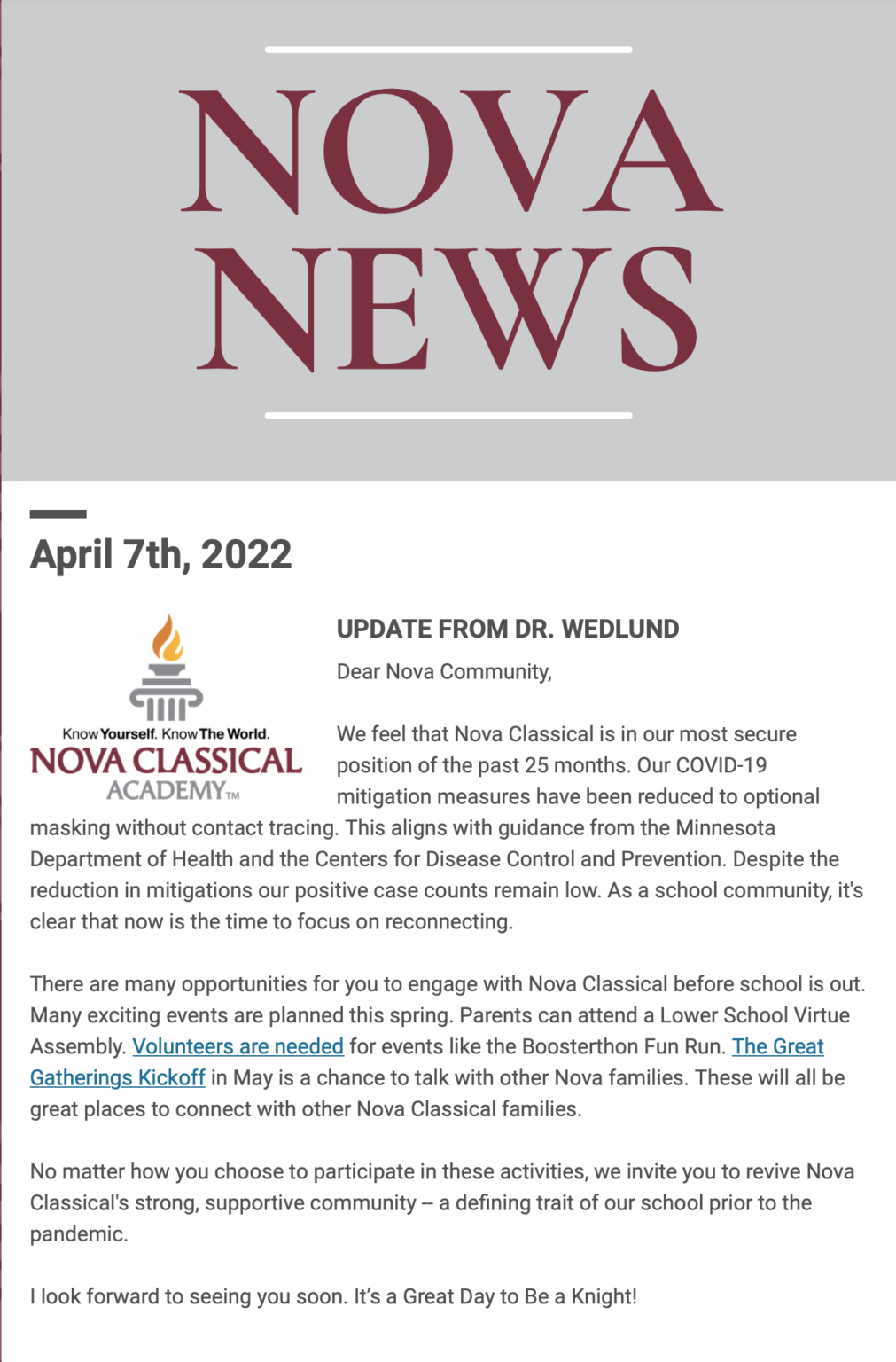 Publications - Nova Classical Academy